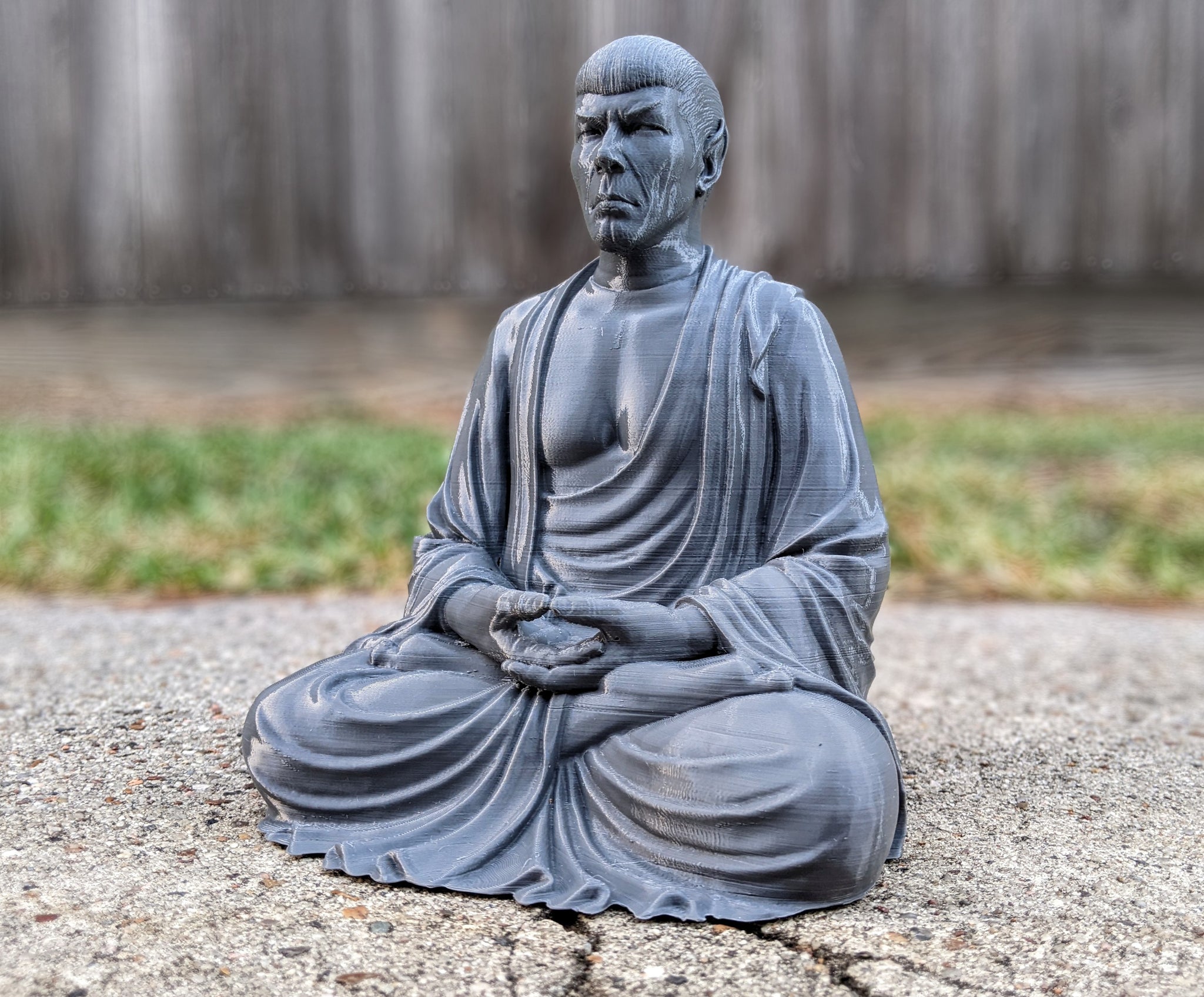 3D Printed Spock Buddha figure – Taylors 3D Print Lab