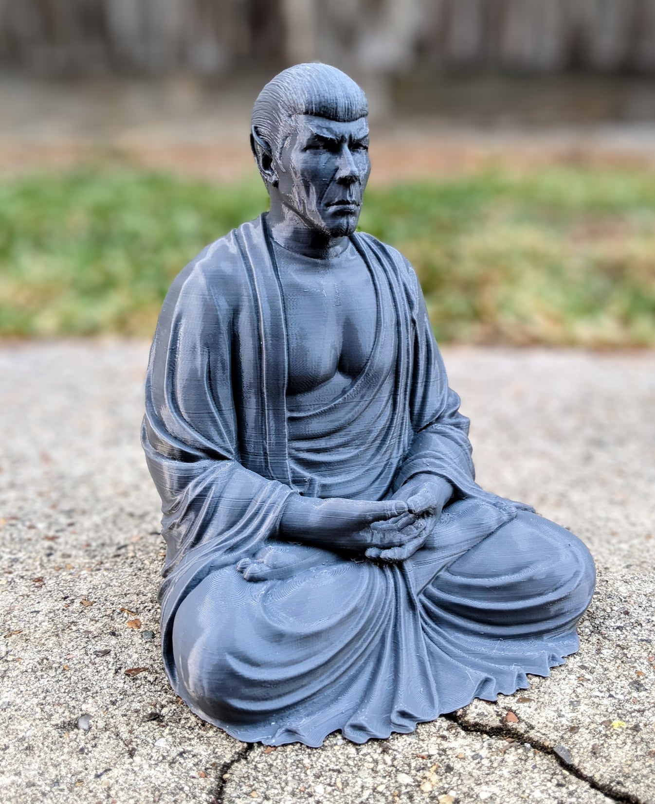 3D Printed Spock Buddha figure – Taylors 3D Print Lab