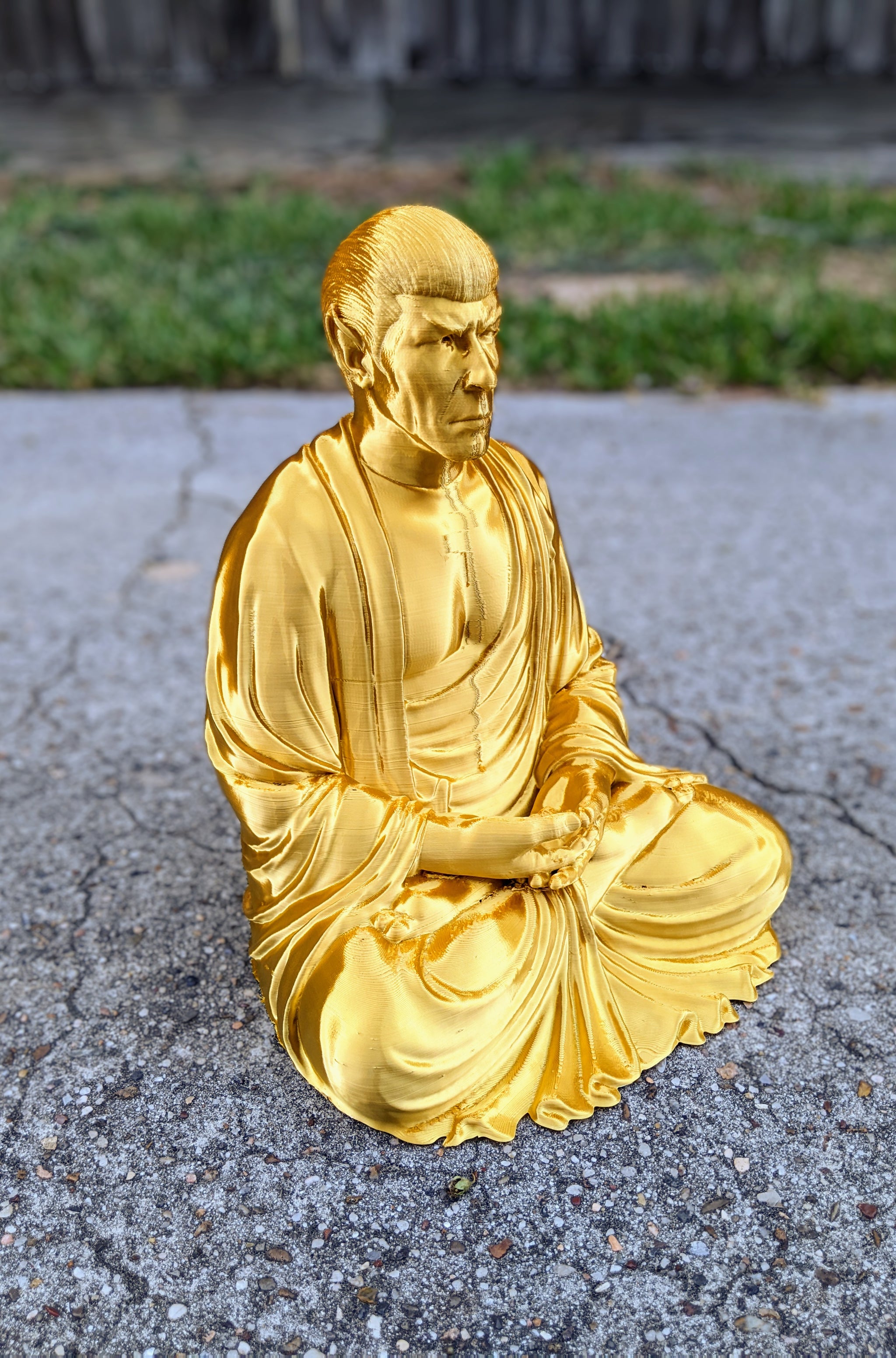 3D Printed Spock Buddha figure – Taylors 3D Print Lab